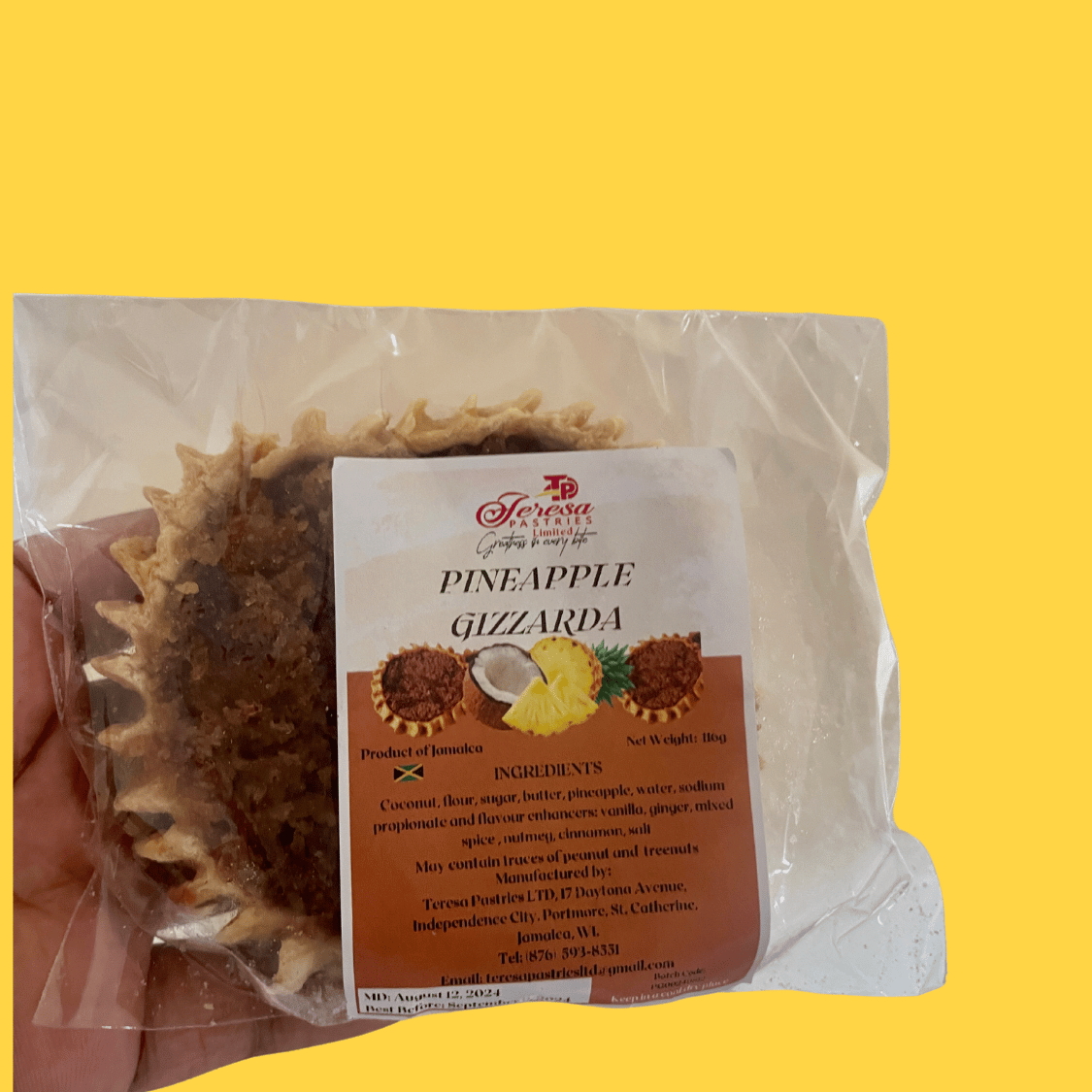 Pineapple Gizzarda - Teresa Pastries (3 Pack) - [Express Shipping Requ – Jamaican Care Packages