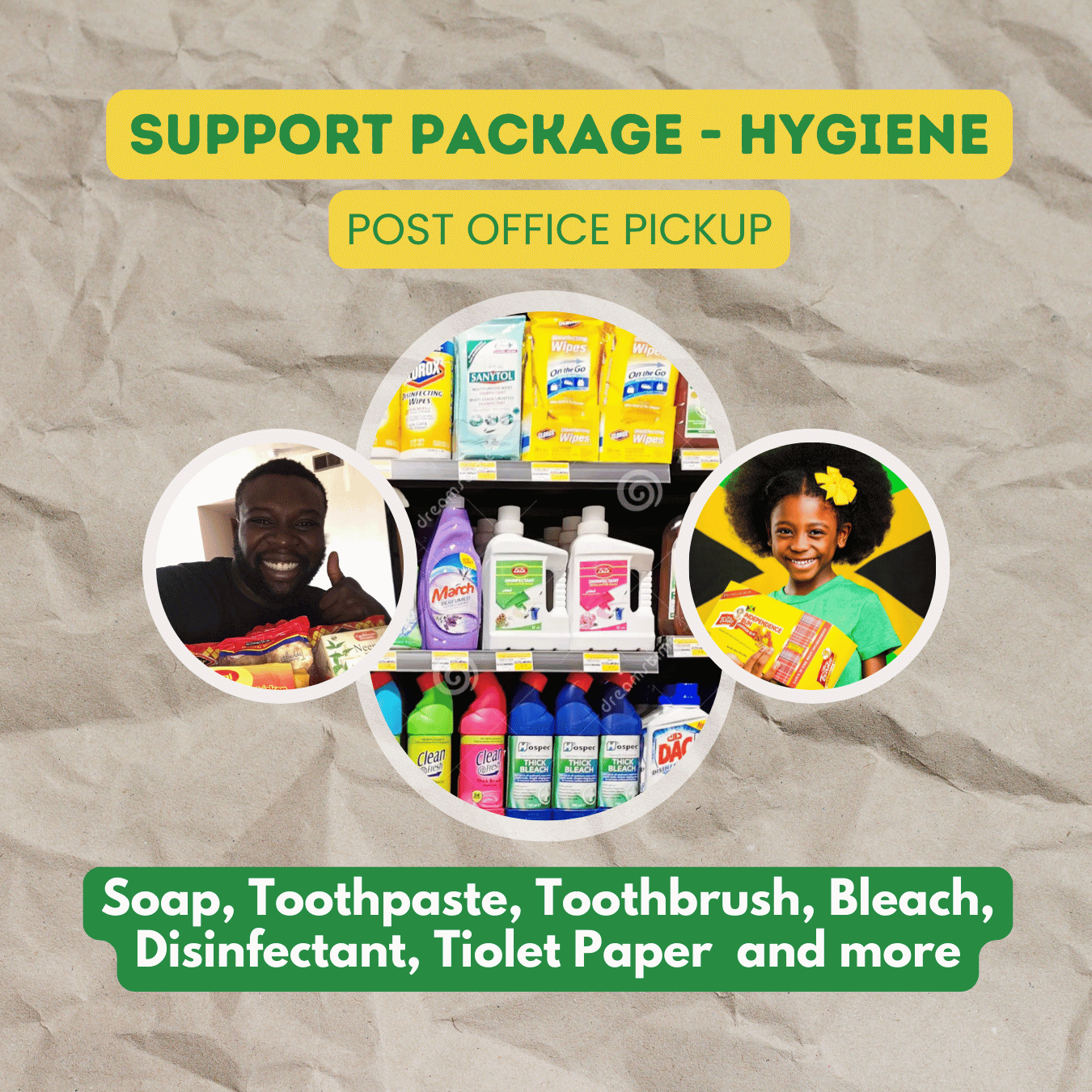 Support Package - Hygiene (Post Office Pickup) – Jamaican Care Packages